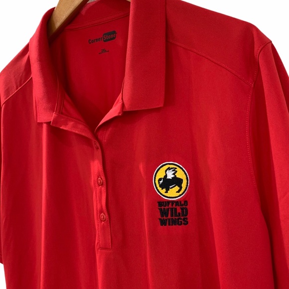 Corner Stone | Tops | Buffalo Wild Wings Uniform Top Red Polo Shirt ...